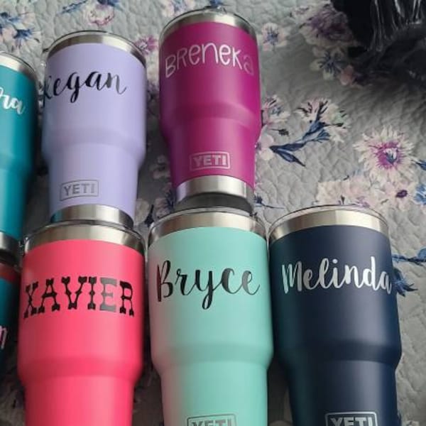 Yeti Rambler Tumbler 30 Oz Personalized Customized Rare Colors - Etsy