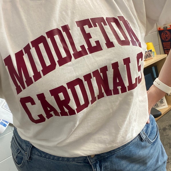 CUSTOM College Shirt | Customized School Group Block Lettering | Custom ...