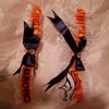 Denver Broncos Inspired Football Wedding Garter Belt Set W/ White Lace ...