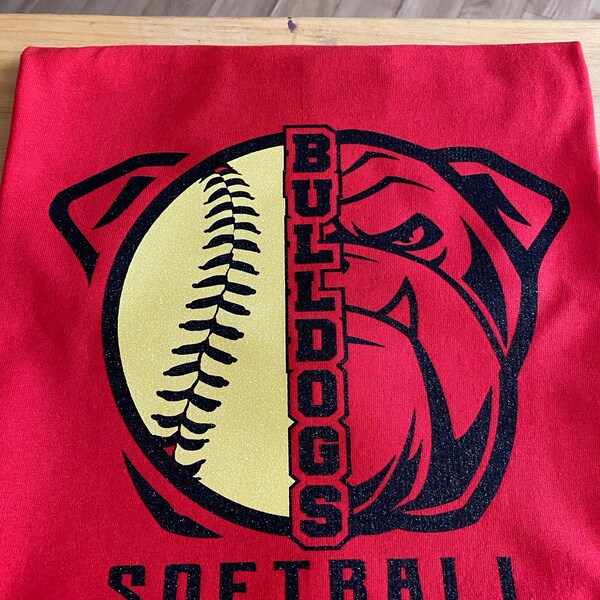 Bulldog-softball-design Png, Eps, Ai, Dxf, Png, Pdf, Jpg and Svg Files ...