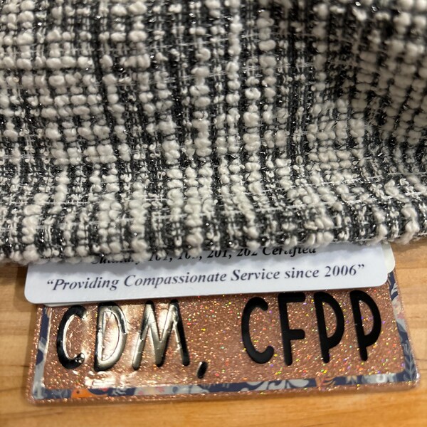 Lab Badge Buddy, Blood Splatter Badge Buddy, Customizable Acrylic ...