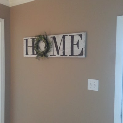 Farmhouse Decor, Rustic Home Decor, Home Wreath Sign, Home Sign ...