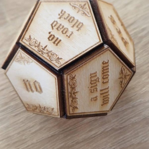Divination Dice Set: Answers Zodiac Spiritual Tool Oracle Hand Crafted ...