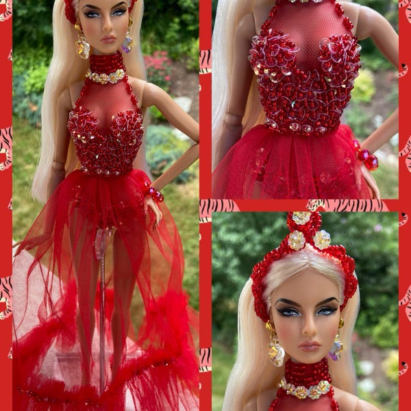 1:6 Scale Doll Dress Earring Crown for Integrity Toys. İntegrity Toys ...