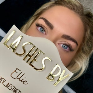 Acrylic Lash Aftercare Sign, Half Arch Treatment Sign, Lash Technician ...