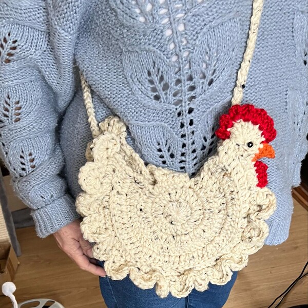 Crochet Chicken Bag Pattern Only U.S Terms - Etsy