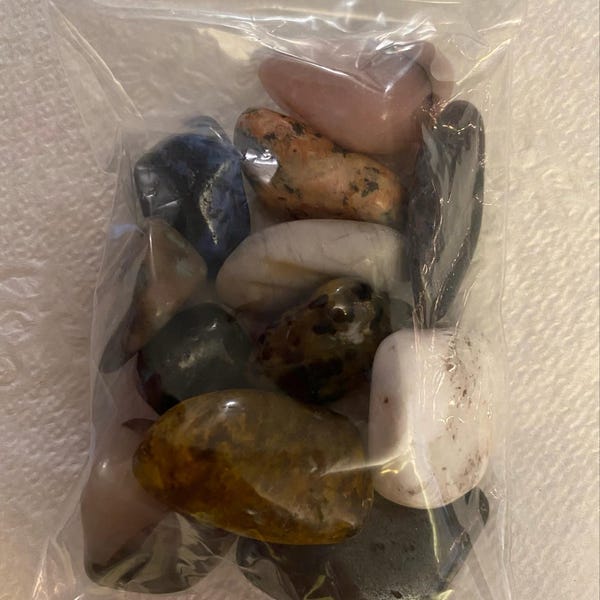 Apache Tear Tumbled Stone, Tumbled Apache Tear, Apache Tear Tumble ...