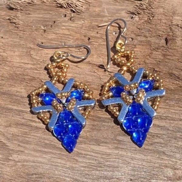 Dakota Beaded Earrings Pattern, Dbbeadingdesigns, PDF, Beading Tutorial ...