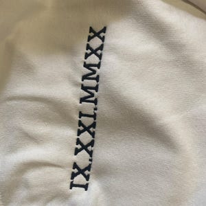 Mini Roman Numerals Embroidery Design, 12 Sizes, Roman Numbers Machine ...