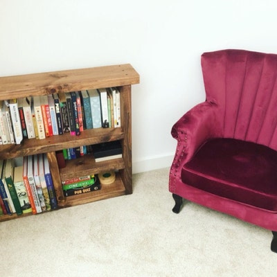 Rustic Handmade Bookcase/shelving - Etsy UK