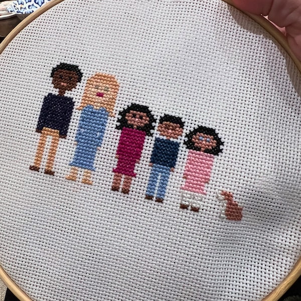 Puzzle Cross Stitch Pattern - Digital File - Hoop Art 5 Inches - X ...