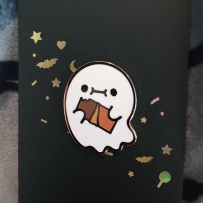 Ooh A Snack Halloween Ghost Enamel Pin // Halloween, Candy, Cute ...