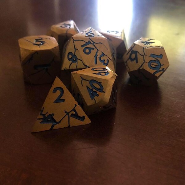 Arcane Fissure Metal Dnd Dice Set | for TTRPG Games Such as Dungeons ...