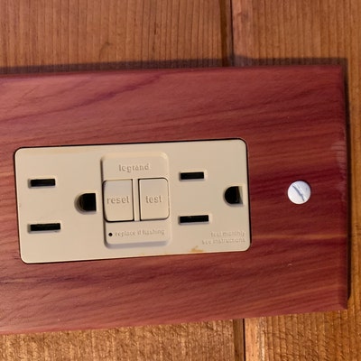 Wenge Wood Switch Plate Covers Modern Wood Light Switch Cover - Etsy