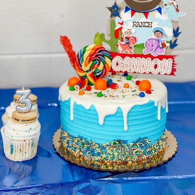 Dino Ranch Cake Topperdino Ranchdino Ranch Birthday Decorationsdino ...