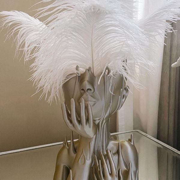 10 Pcs 8-10" 10-12" 12-14" 14-16" 16-18" 20-22" 24-26" White Ostrich ...