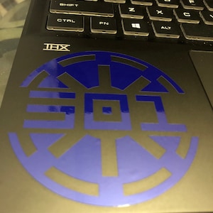 Star Wars 501st Legion Emblem METALLIC Blue or White Permanent Vinyl ...