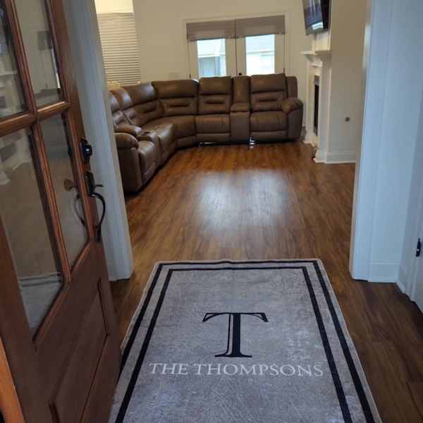 Family Name Entry Rug Personalized Entryway Rug Entrance Rug for Inside ...