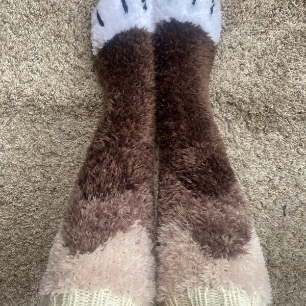 Slippers - Socks Paw Cat Bunny Paw Puppy Paw Fur Suit Socks - Etsy