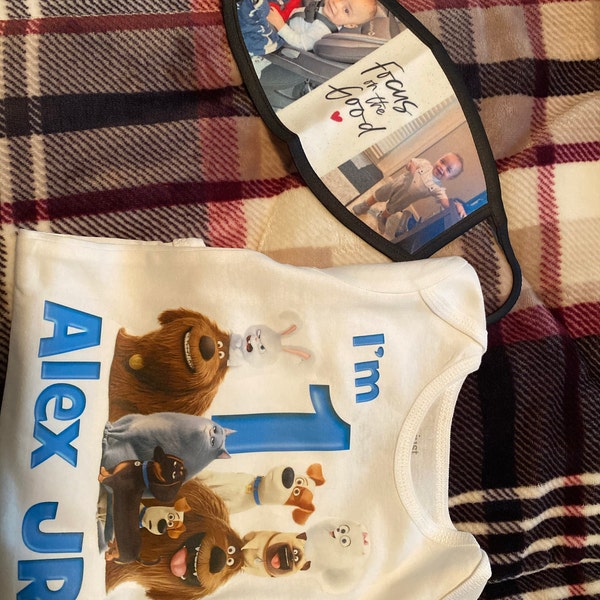 Secret Life of Pets...white Short Sleeve Birthday Shirt* - Etsy
