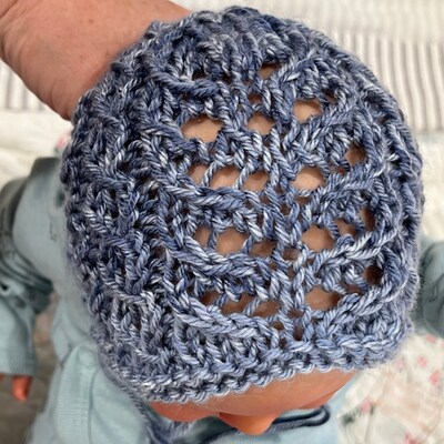 Knitting Pattern Ridges Bonnet Newborn Photography Prop - Etsy