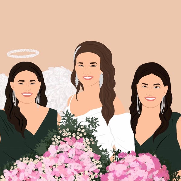 Custom Minimalist Digital Portrait Faceless Illustration ASAP ...