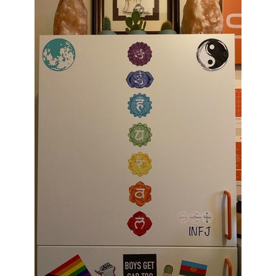 Watercolor Chakras Car Decal, 7 Chakras, Spiritual Decal, Namaste Decal ...