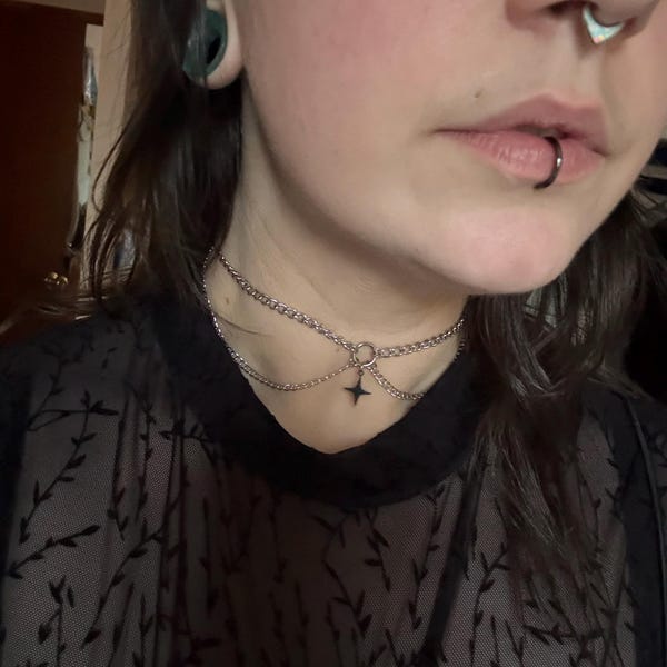 Astral | Layered Dainty Star Necklace | Stainless Steel Celestial ...