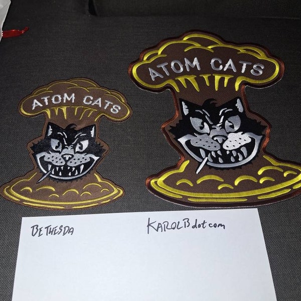 Atom Cats Patch Large Embroidered Fallout - Etsy