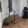 3FT Wrought Iron Handrail Step Rail Stair Rail With Decorative Posts ...