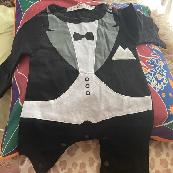 Tuxedo Baby Wedding Tux, Baby Tux Newborn Gift, Christening Baby ...