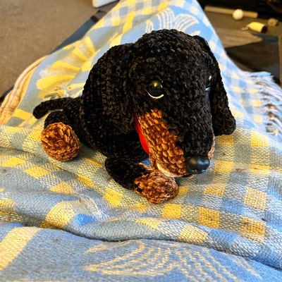 Dachshund Crochet Pattern, Stuffed Dog, Dog Toy, Plush Pattern ...
