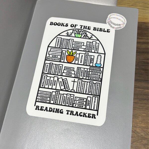 Bible Reading Tracker Sticker- for Bible Journaling and Note Taking ...