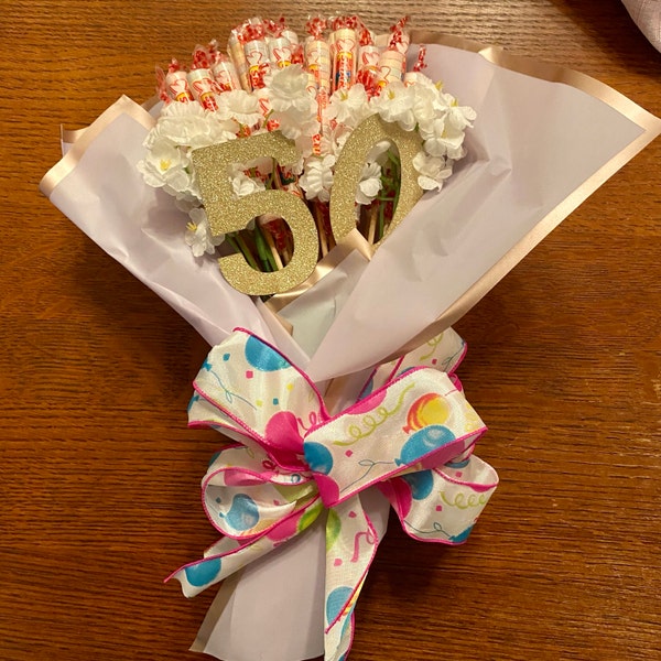Smarties Candies Bouquet, Smarties Candies Graduation Bouquet, Smarties ...