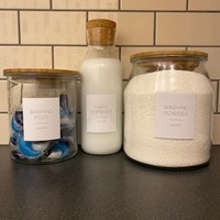 Laundry Labels Waterproof Labels Washing Labels Storage Jar ...