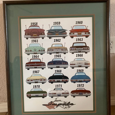 Chevy Impala Front End Illustration Print 1958-1972 - Etsy