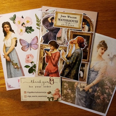 ROCOCO Stickers Classical Art Stationery 18th Century Art Marie ...