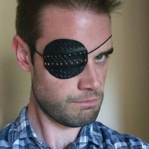 Governor Character Black Leather Eyepatch - Etsy