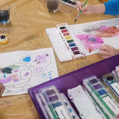 Summer Shark Paper Bag Puppet Kids Craft Activity - Etsy