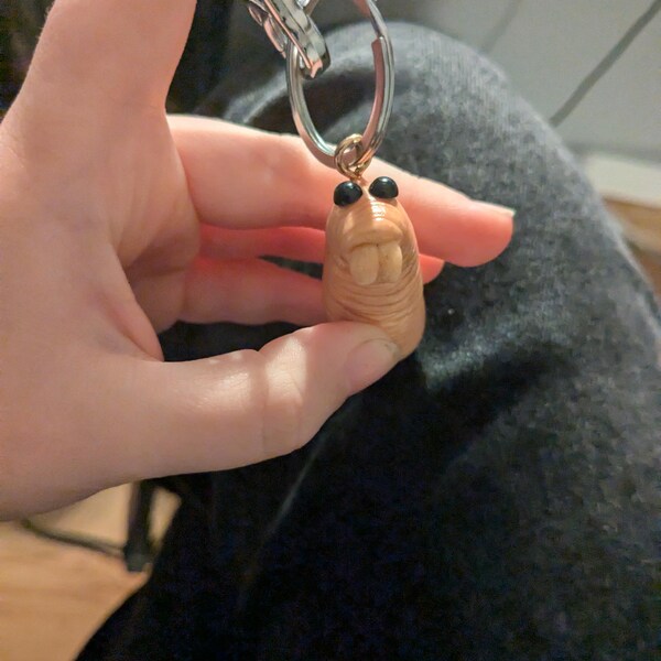 Resin Cute Worms Keychain With Teeth| Gag Gift for Bestfriend | Weird ...