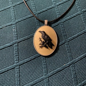 2 Goth Black on Blood Red Crow Raven Blackbird Black Bird | Etsy