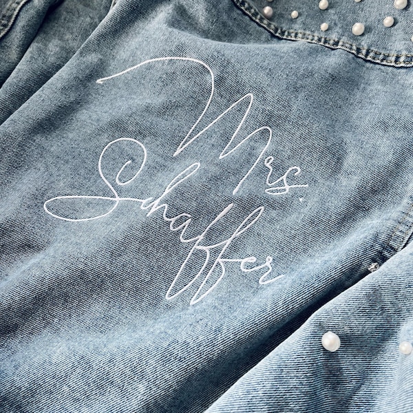 Personalized Jean Jackets Women Embroidered Denim Jackets for Best ...