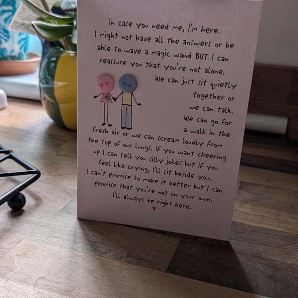 A Little Card of Friendship, Friend Appreciation Card - Etsy