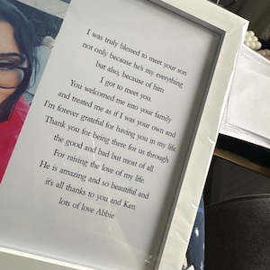 Personalised Dad Box Framed Poem Gift for Dad Father Poem Dad Poem ...