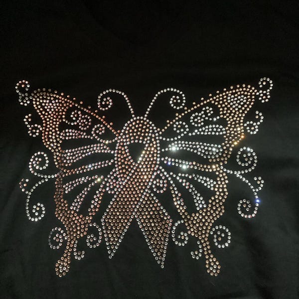 Flamingo Standing on One Leg RHINESTONE Mega Bling Shirt, Woman's ...