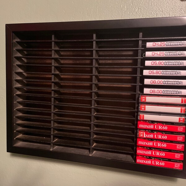 60 Slot Cassette Tape Holder - Etsy