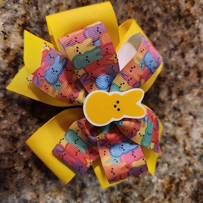 Autism Awareness Stacked Pinwheel Bow Puzzle Piece Hearts on White ...
