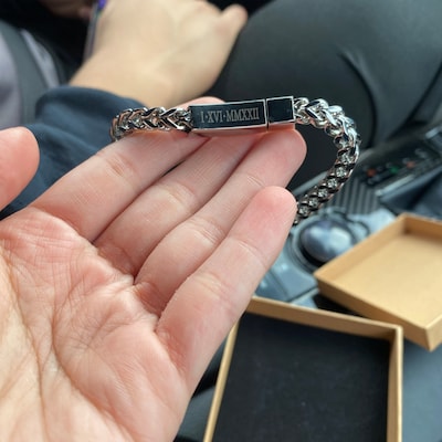 Personalized Bracelet, Chain Bracelet, Mens Bracelet, Custom Bracelet ...