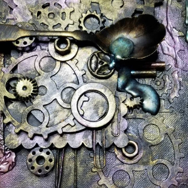 6 Cogs Gear Die Cuts in 3 Sizes - Choice of Paper or Chipboard ...