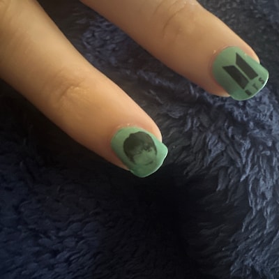 BTS Agust D Haegeum Daechwita Waterslide Decal Nails Min Yoongi Nail ...